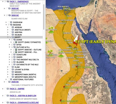 UNIFICATION OF ANCIENT EGYPT – TIMESCAPES MAPS